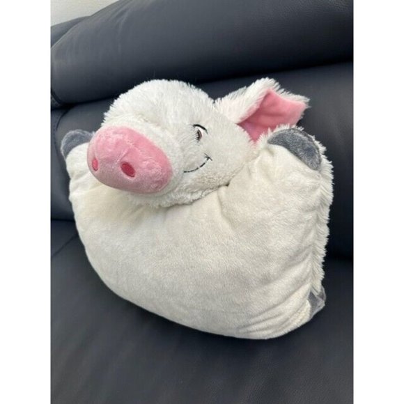 Disney | Toys | Pua The Pig Disney Moana Gray White Plush Pillow Pet 6 ...
